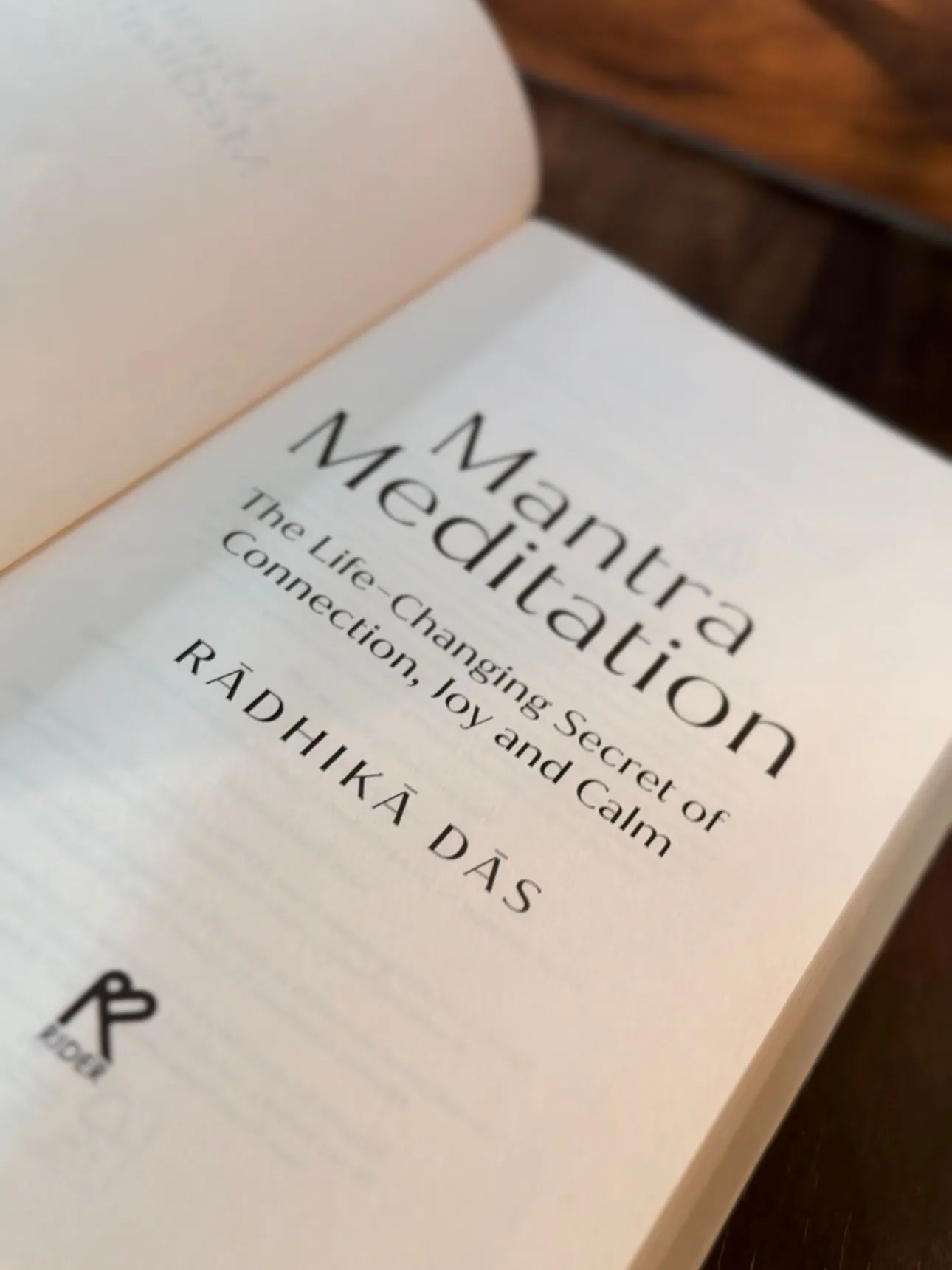 Mantra Meditation By Radhika Das – A Gentle Book That Heals Through ...
